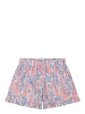 Busy Bees Lee Lee Ruffle Hem Shorts - Pink Azalea