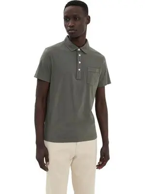 Billy Reid Pensacola Polo - Washed Grey