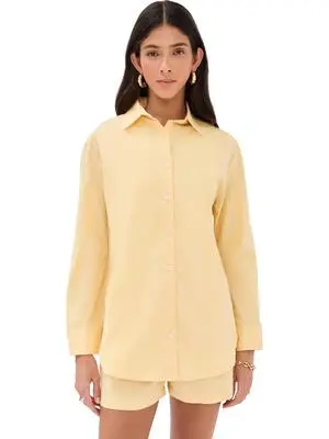 LE BOP Cecillia Button Down - Sunshine Yellow