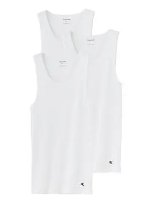 Calvin Klein Cotton Classic 3-pack Tank - White
