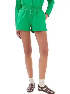 LE BOP Cecillia Board Boxer Shorts - Kelly Green