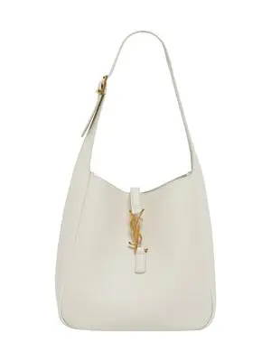 Saint Laurent Le 5 A 7 Small Hobo Crema Soft