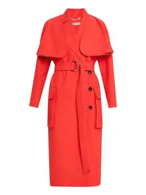 Amir Taghi Alyson Convertible Trench Coat - Bright Red