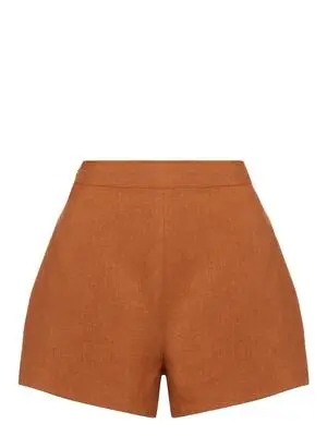 Posse Perri Linen Shorts - Brown