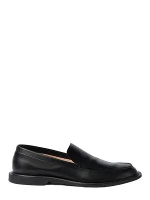 THE ROW Nic Leather Loafers - Black