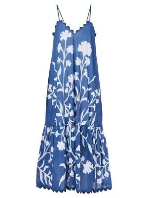 JULIET DUNN Printed Maxi Dress - Blue