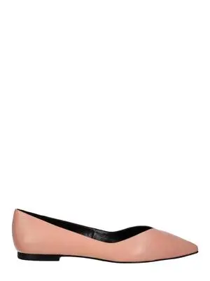 Hugo Leather Ballerina Shoes - Pink