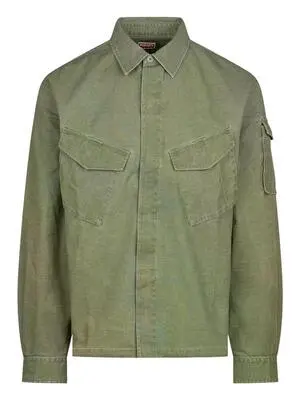 Kenzo Multi-pocket Overshirt - Green