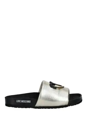 MOSCHINO Love Moschino Metallic Slides