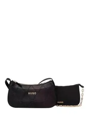 Hugo Logo-lettering Cross Body Bag - Black