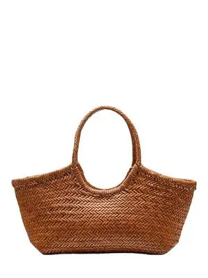 Dragon Diffusion Nantucket Leather Basket Bag - Tan