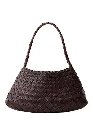Dragon Diffusion Rosanna Leather Shoulder Bag - Dark Brown