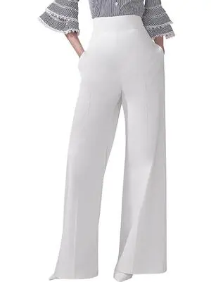 Carolina Herrera Wide Leg Pants - White