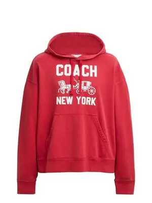 COACH Horse And Carriage Hoodie - Red