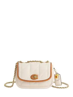 Coach Upcrafted Pillow Madison Shoulder Bag 18 With Quilting - Brass/chalk
