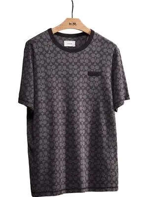 COACH® Restored Essential T-Shirt Charcoal Signature