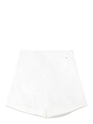 Herno Cut-out Shorts - White