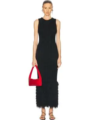 Khaite Fiore Cashmere Dress - Black