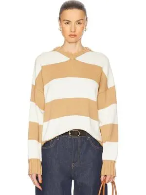 Solid & Striped The Reva Pullover Sweater - Camel Stripe