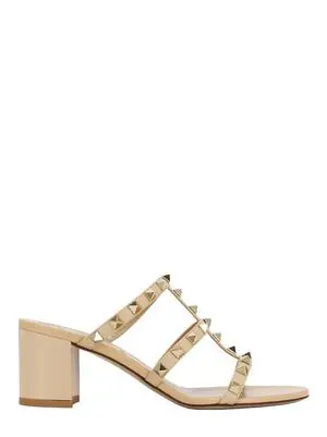 Valentino Garavani Rockstud Slide - Sabbia