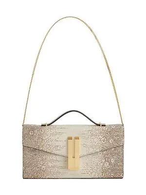DEMELLIER Vancouver Clutch Bag Natural Lizard Effect