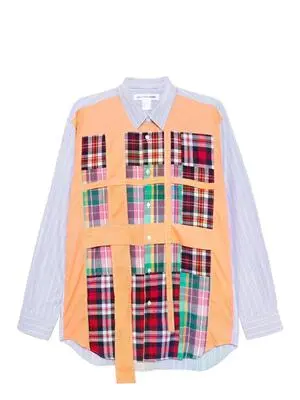 Comme Des Garçons Tartan Lattice Shirt - Blue