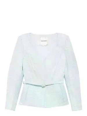 Roland Mouret Bouclé Jacket - Blue