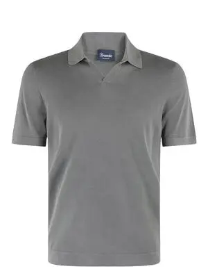 DRUMOHR Short-sleeved Polo Shirt - Grey
