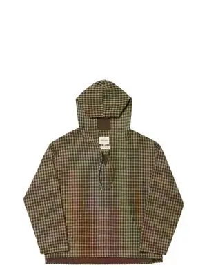 NICHOLAS DALEY Checked Hoodie - Brown
