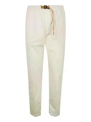 WHITE SAND Drawstring Trousers - White