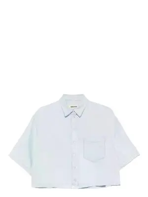 SEMICOUTURE Damiana Shirt - Blue