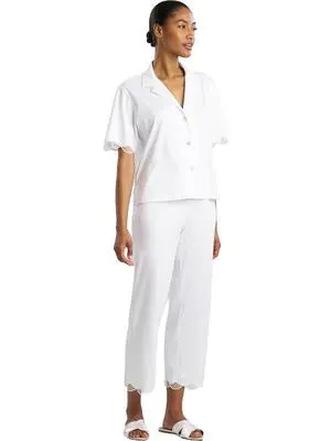 Natori Bliss Serenity Short Sleeve Pj - White