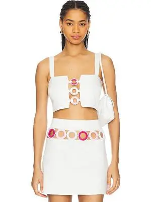 My Beachy Side X Square Neck Crop Top - Pink