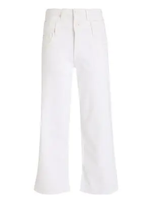 Simkhai Kove High-rise Wide-leg Jeans - White
