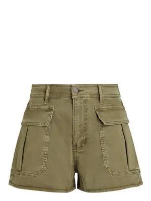 Veronica Beard Mallory Denim Shorts - Army Green