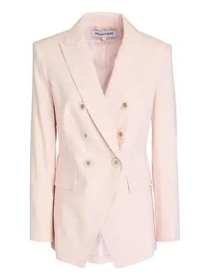 Veronica Beard Charleston Linen-blend Blazer - Pastel Pink