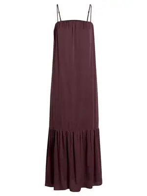 Simkhai Matteau Cutout Satin Maxi Dress - Merlot