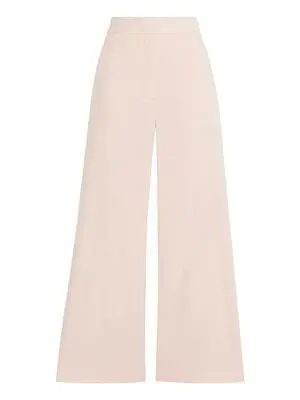 Veronica Beard Brixton Linen-blend Wide-leg Pants - Pastel Pink