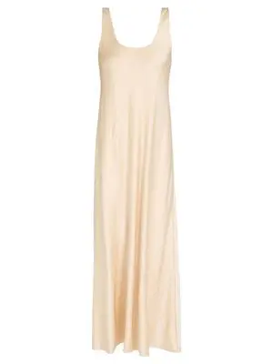 Simkhai Rania Satin Midi Dress - Cream