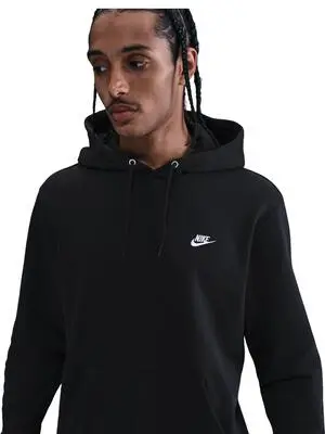 Nike Club Pullover Fleece Hoodie - Black