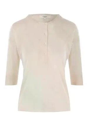 Chloé Henley Top - Neutrals