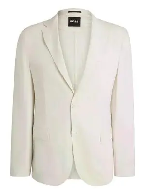 BOSS Linen-blend Blazer - Neutrals