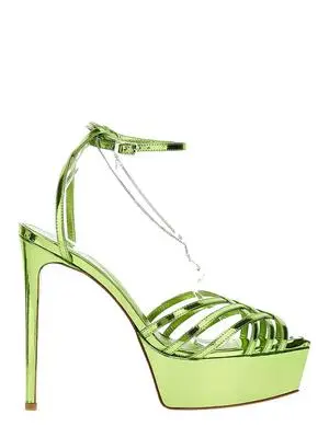 NICOLÒ BERETTA 130mm Heidi Sandals - Green