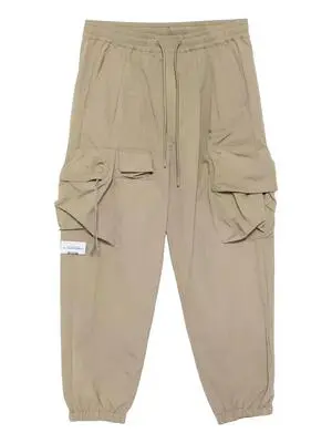 MUSIUM DIV. Logo-embroidered Cargo Trousers - Neutrals