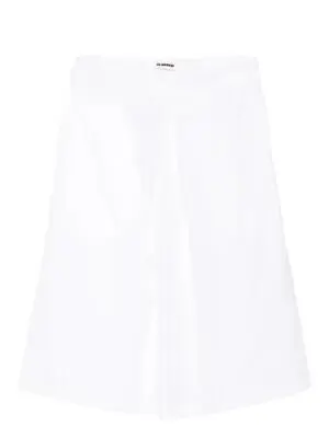JIL SANDER Cotton Poplin Skirt - White