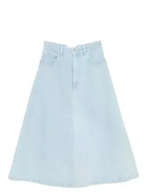 Nanushka Denim Midi Skirt - Blue