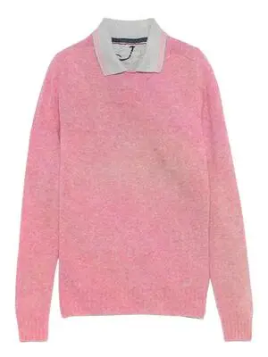 Jacob Cohen Wool Sweater And Polo Set - Pink