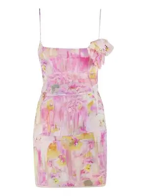 Blumarine Floral-print Minidress - Pink