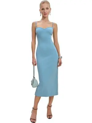 REFORMATION Remi Knit Dress - Blue