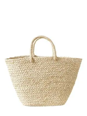 INDEGO AFRICA Braided Raffia Day Bag - Natural
